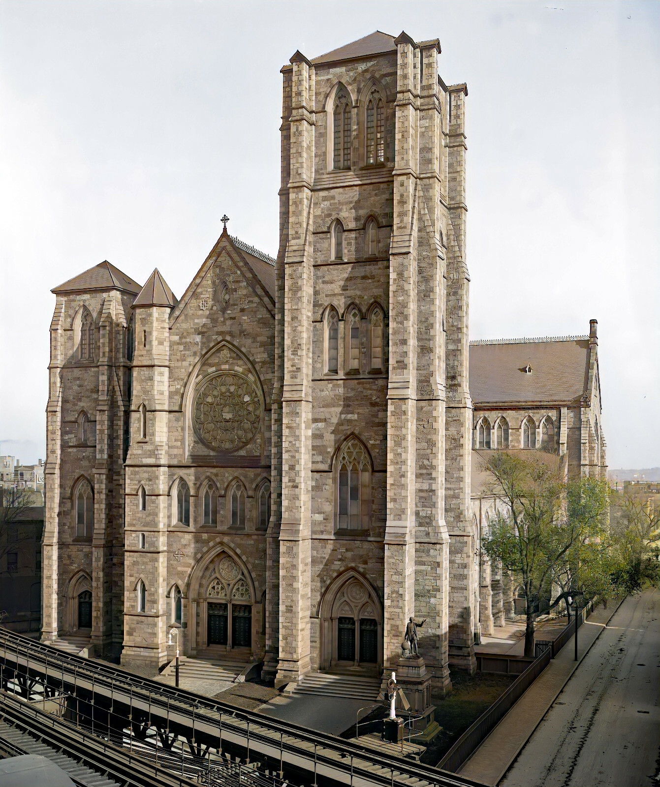 1905 Cathedral of the Holy Cross, Boston, Massachusetts. 14 x 11" Photo ...