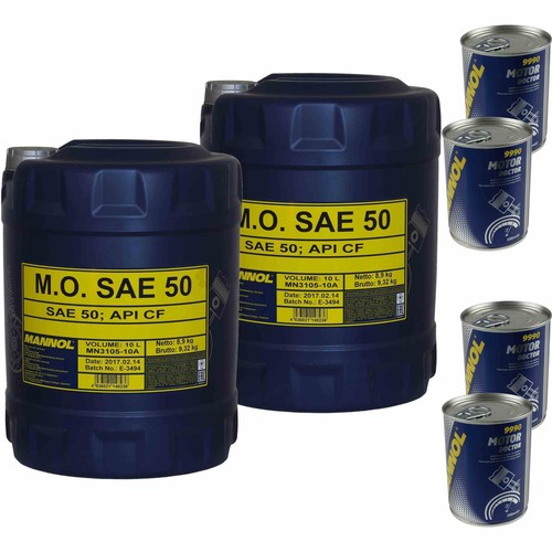 20L Motoröl MANNOL M.O. SAE 50 Oldtimer Maschinenöl 4xMotor Doctor | eBay