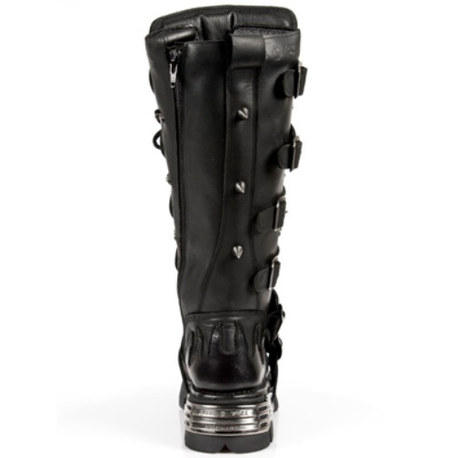 NEW ROCK Unisex Punk Boots - Style M.161 S1 Black Reactor | eBay UK