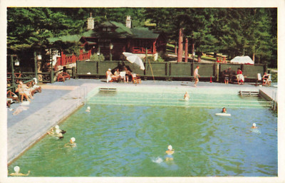 Postcard Swimming Pool Jasper Park Lodge Jasper Alberta Canadian ...