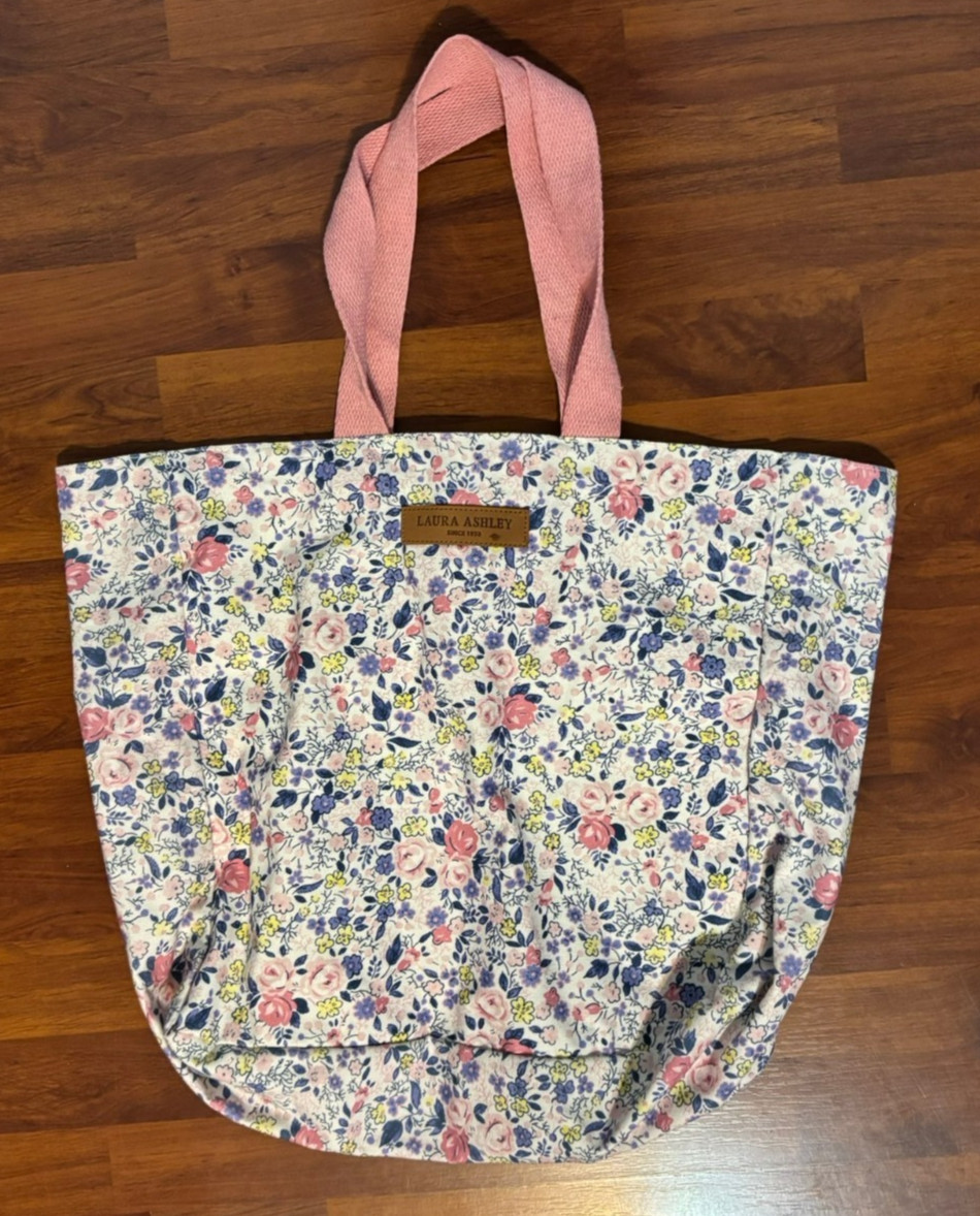 Laura Ashley Pink Purple Blue Prairie Floral Reusable… - Gem