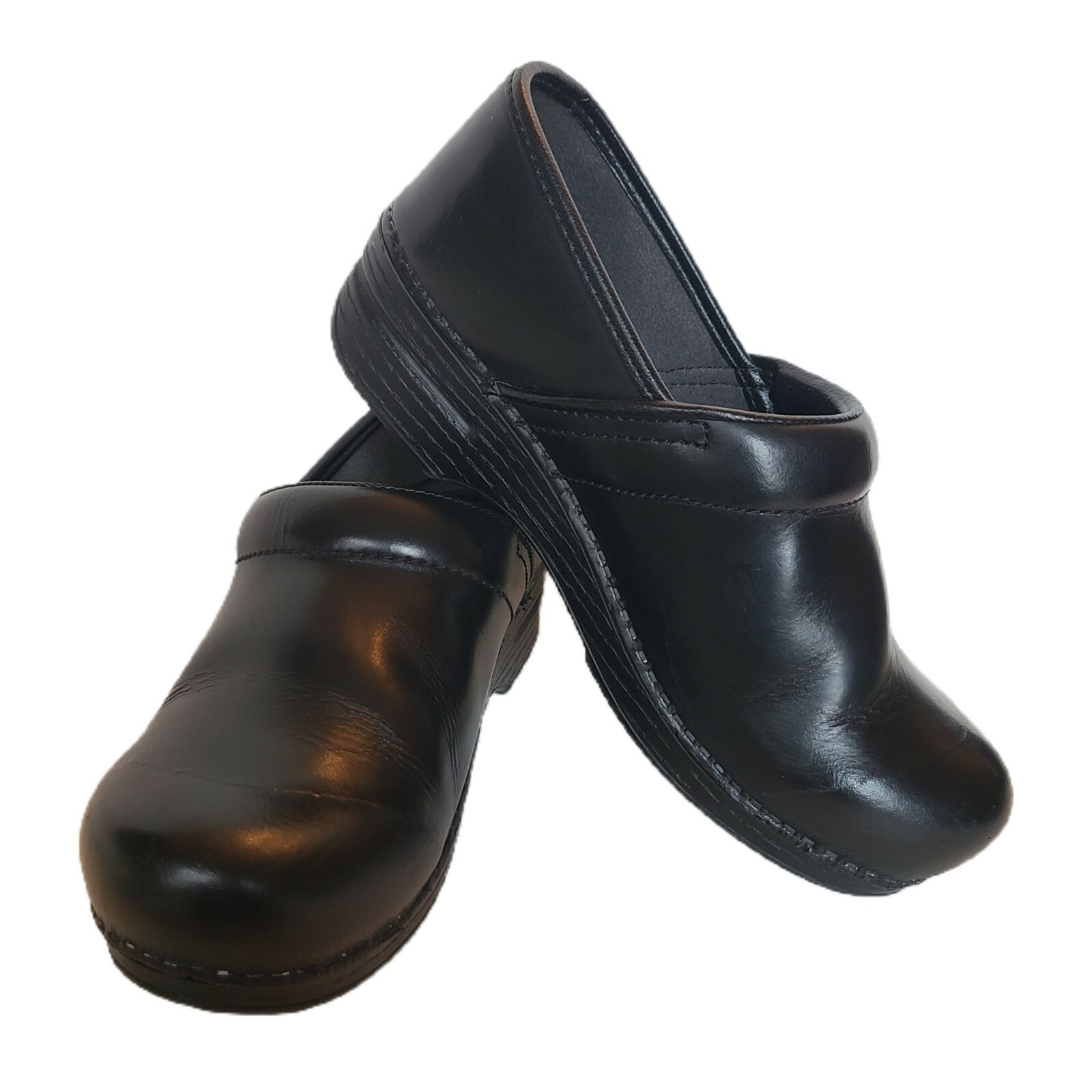 Dansko Professional Nurse Clogs Shoes WOMENS 39 US 8.5-9 Black Leather ...
