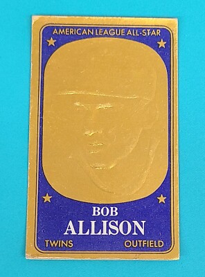 1965 Topps Embossed #38 Bob Allison Minnesota Twins BASEBALL Card T8 | eBay