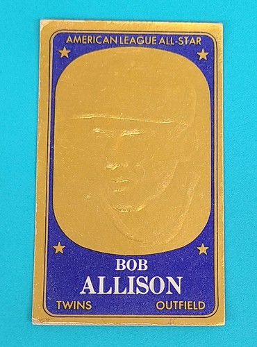 1965 Topps Embossed #38 Bob Allison Minnesota Twins BASEBALL Card T8 | eBay