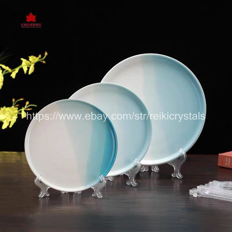 10Pieces Clear Plastic Plate Display CRYSTAL Stand Picture Frame Easel ...
