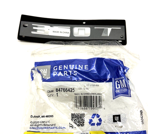 New OEM Genuine GM Cadillac XT4 XT5 XT6 Chrome Emblem "350T" CT4 CT5 ...