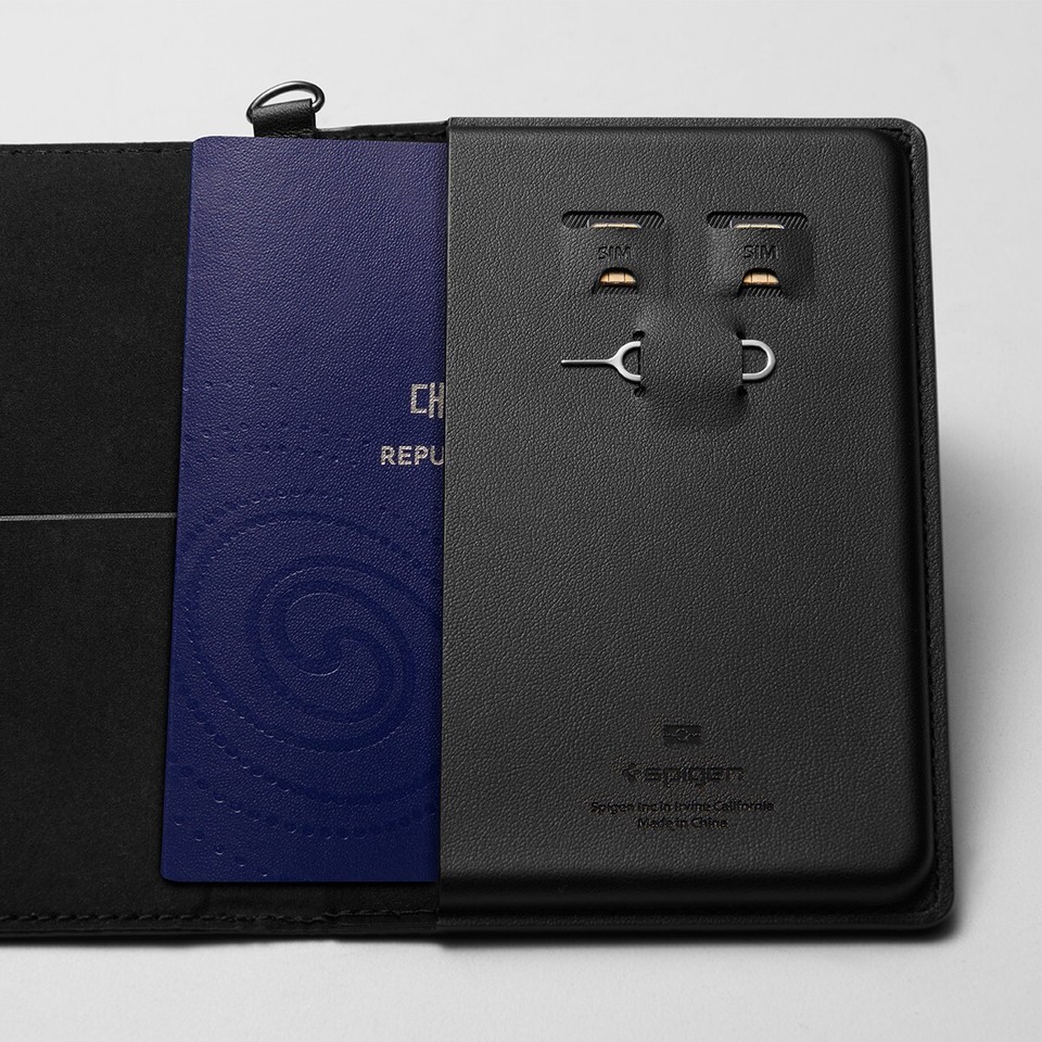 Spigen Passport Holder with RFID Blocking Technology + Sim Card Ejector ...