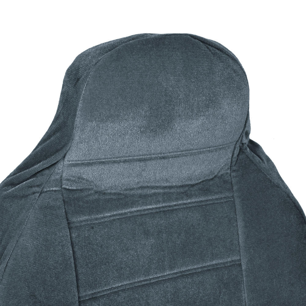 Soft & Thick Velour Front Car Seat Covers for High-Back Bucket Seats ...