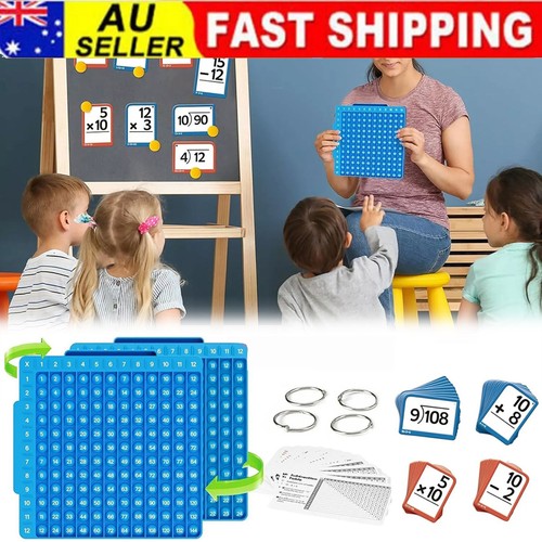 Multiplication Flash Cards + Pop Fidget Chart- 156 Hole Punched Math ...