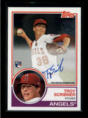 TROY SCRIBNER 2018 TOPPS '83 TOPPS 35TH ANNIVERSARY ROOKIE AUTOGRAPH ...