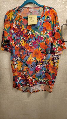 Lularoe Small Irma NWT - Vibrant Multicolor Floral Design | eBay