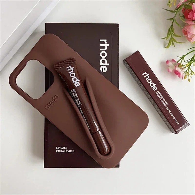 Rhode Peptide Lip-Tint Silicon Phone Case WITH Lipgloss Summer for ...