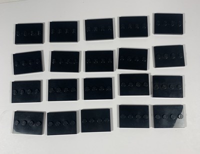 Lego Minifigure Base Plate Stands Lot Of 20 3 x 4 with 4 Center Studs ...
