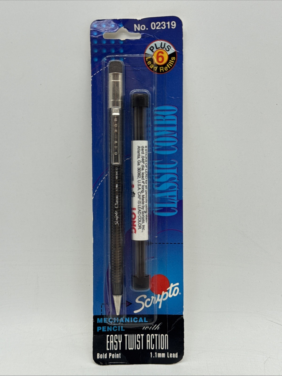 VTG 1993 Scripto Classic Combo Twist Mechanical Pencil 1.1 02319 W ...