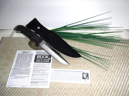 SURVIVALIST KNIFE Buck 639 FieldMate VG w/ 2 Sheaths, Compass, Bonus ...