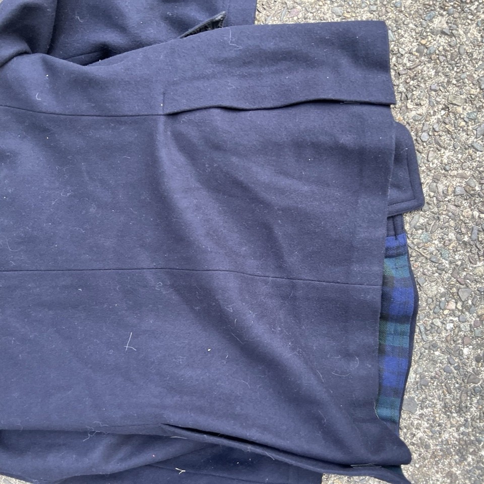 Vintage New York Police Peacoat Jacket NYPD Wool Reefer Choker Plaid ...