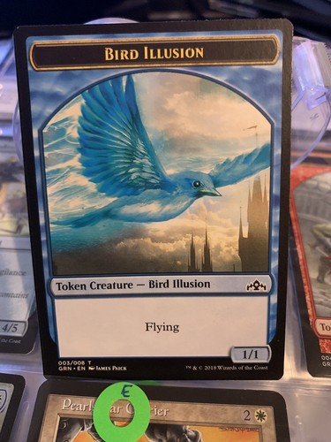 Bird Illusion Token Magic The Gathering Guilds Of Ravnica Light Play | eBay