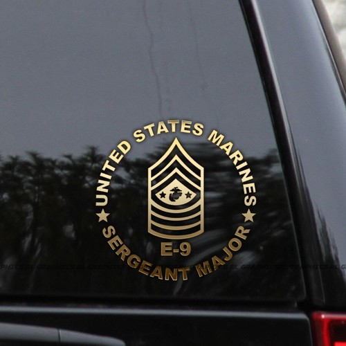 SERGEANT MAJOR OF THE MARINES Vinyl Decal Sticker | eBay
