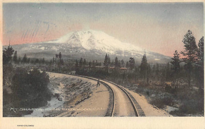 Mt. Shasta, Edgewood, CA Siskiyou County 1907 Vintage Hand-Colored ...