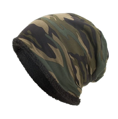 Brown Army Green Black Camo Camouflage Loose Fit Stocking Lined Cap Hat ...