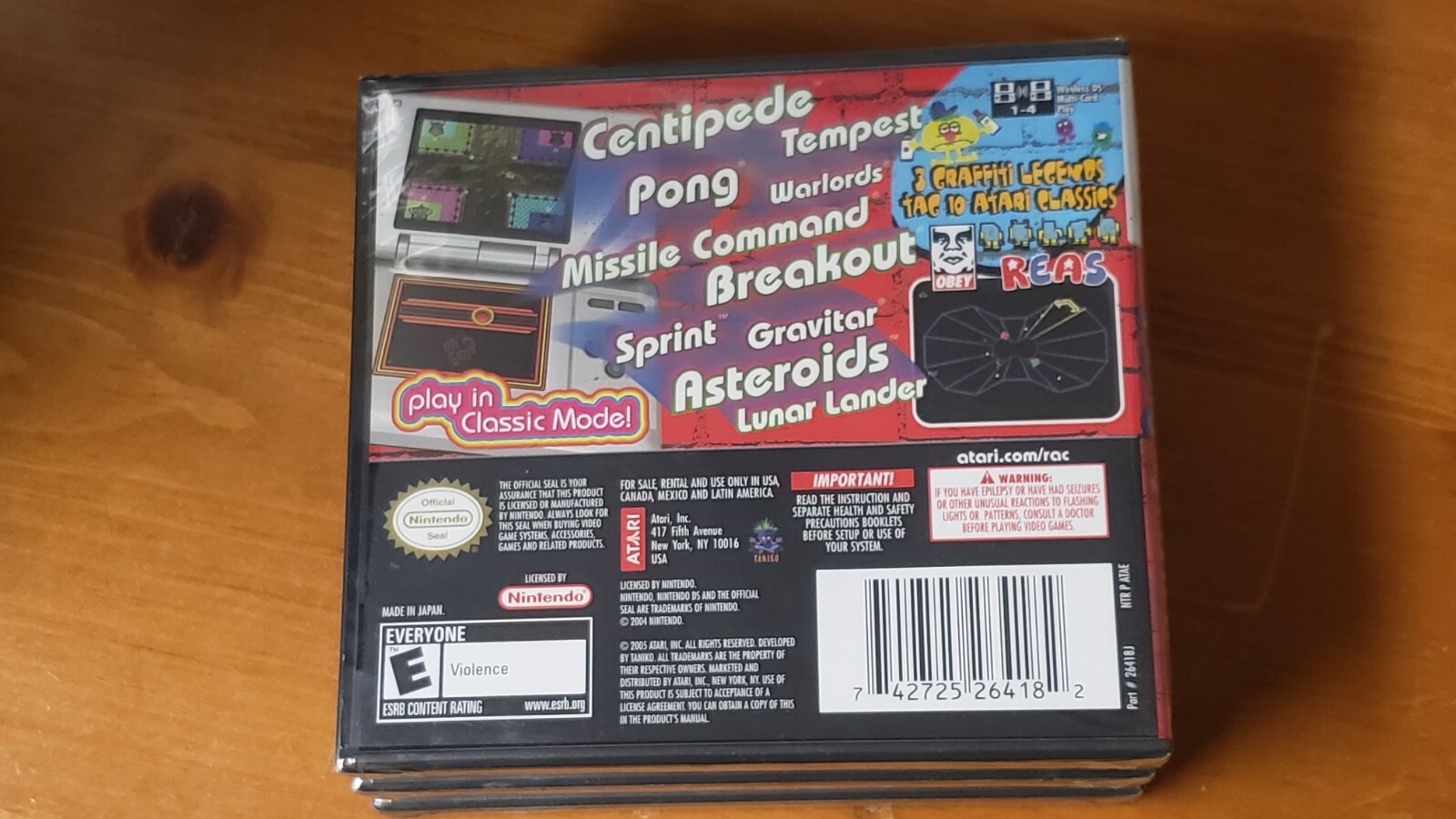 Retro Atari Classics (Nintendo DS, 2005) for sale online | eBay