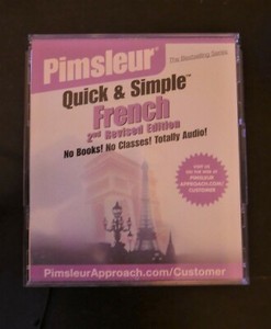 PIMSLEUR French Quick and Easy 2nd Revised Edition - 4 CDs 8 lessons ...