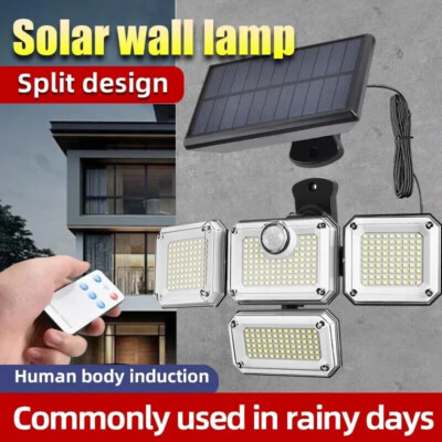 3000LM 333 LED Solar Lights Outdoor Waterproof Motion Yard Lamp Garden ...