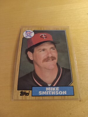 1987 Topps #225 MIKE SMITHSON Minnesota Twins Baseball Card, Pitcher ...