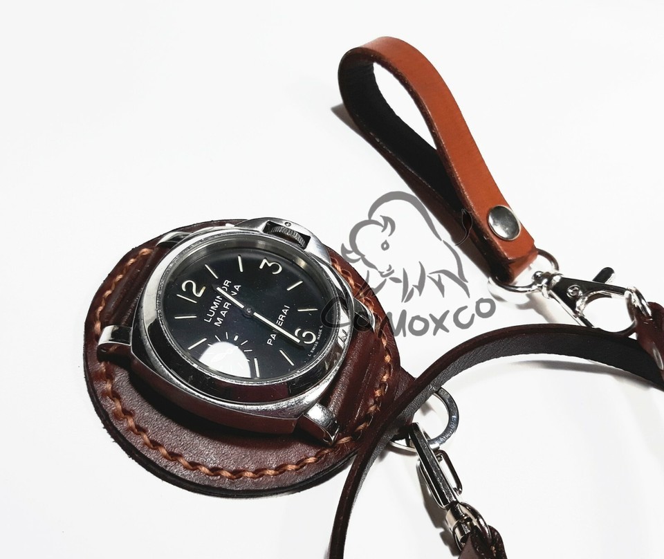 Handmade Leather Watch Saddle Pocket Watch CaseมCustom Size & Name ...