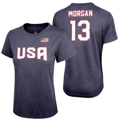 Icon Sports USWNT Player T Shirt Tee Official USA Flag USWNT Football ...