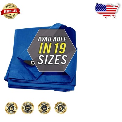 Durable Blue 30x50 Waterproof Tarp - Essential Cover for Pools & Tent ...