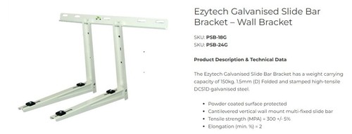 Ezytech Air Conditioning Mounting Bracket Slide Bar 550 x 465 x 780mm ...