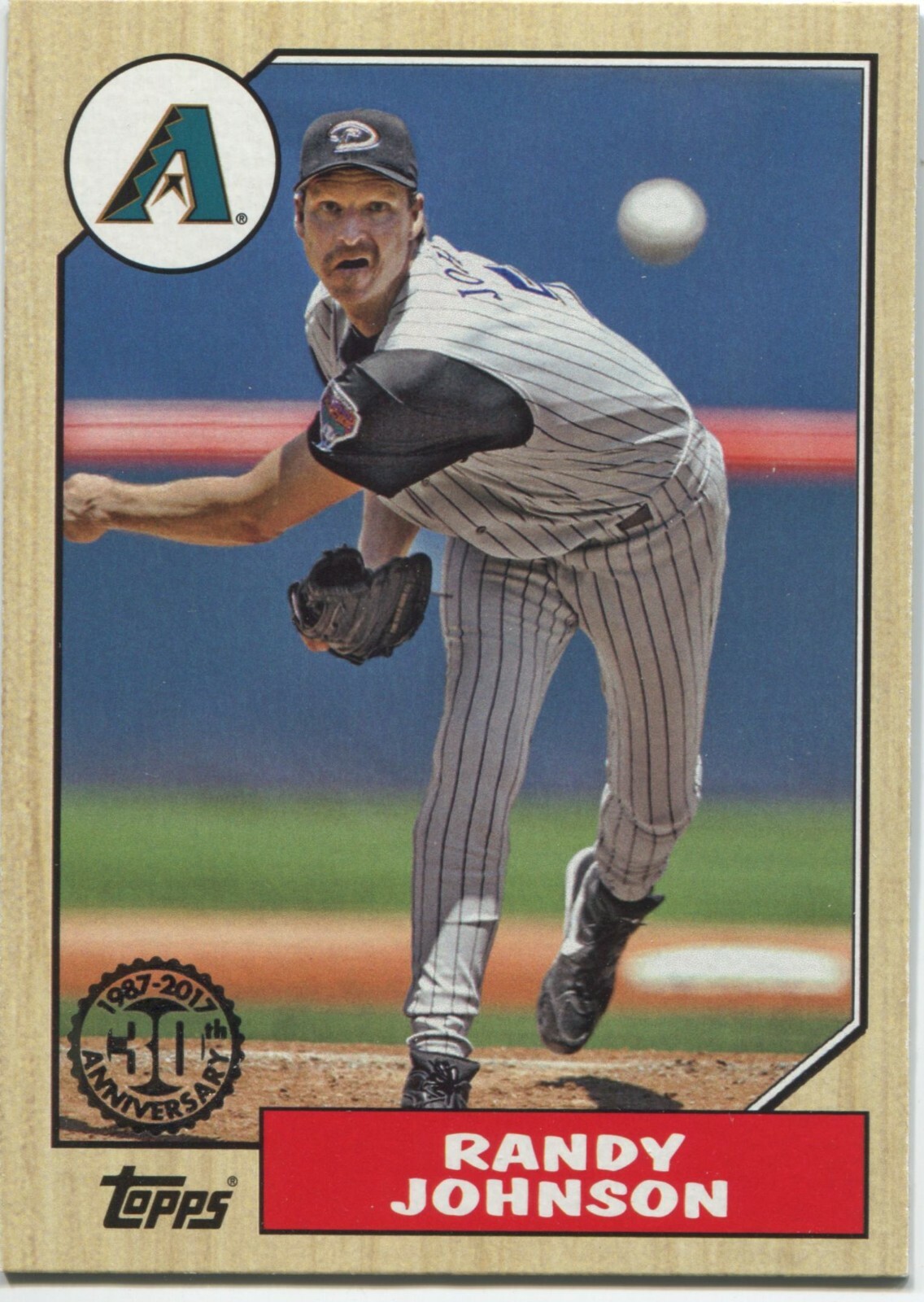 2017 Topps Series 1 RANDY JOHNSON 1987 Topps Baseball - DIAMONDBACKS ...