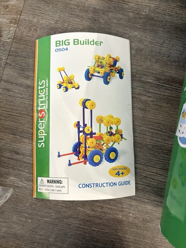 SUPERSTRUCTS Big Builder Set 0504 Construction Set | eBay