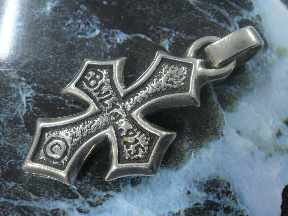 BWL Bill Wall Leather Sterling Silver 925 C Cross Design Pendant | eBay