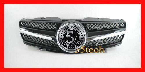 55tech R230 SL500 SL600 SL55 2003 2005 2004 2006 Grille Grill Black AMG ...