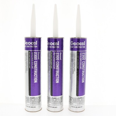 Geocel 2300 Construction Crystal Clear Tripolymer Elastomeric Sealant ...
