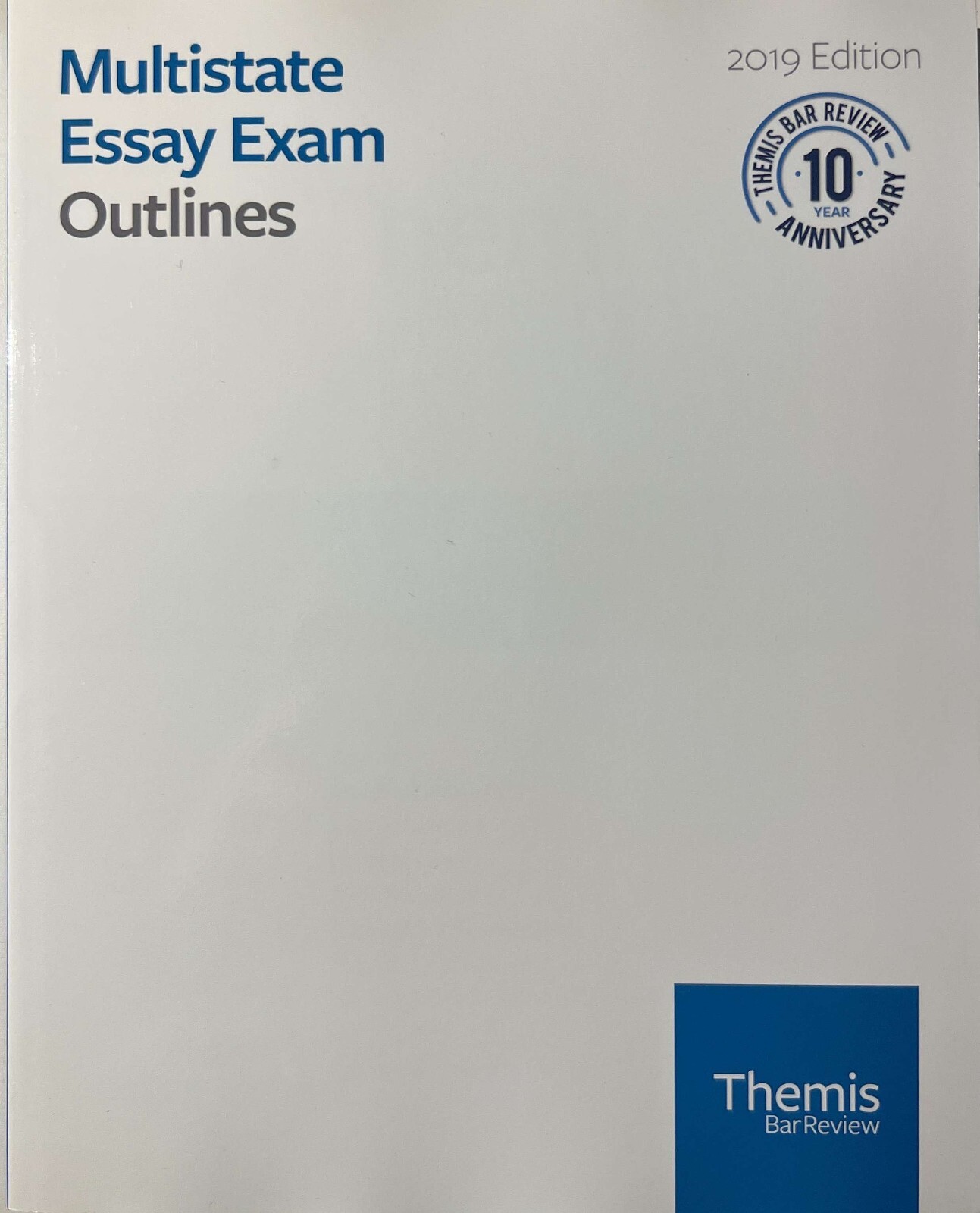 Multistate Essay Exam Outlines - 2019 Edition - Themis Bar Review | eBay