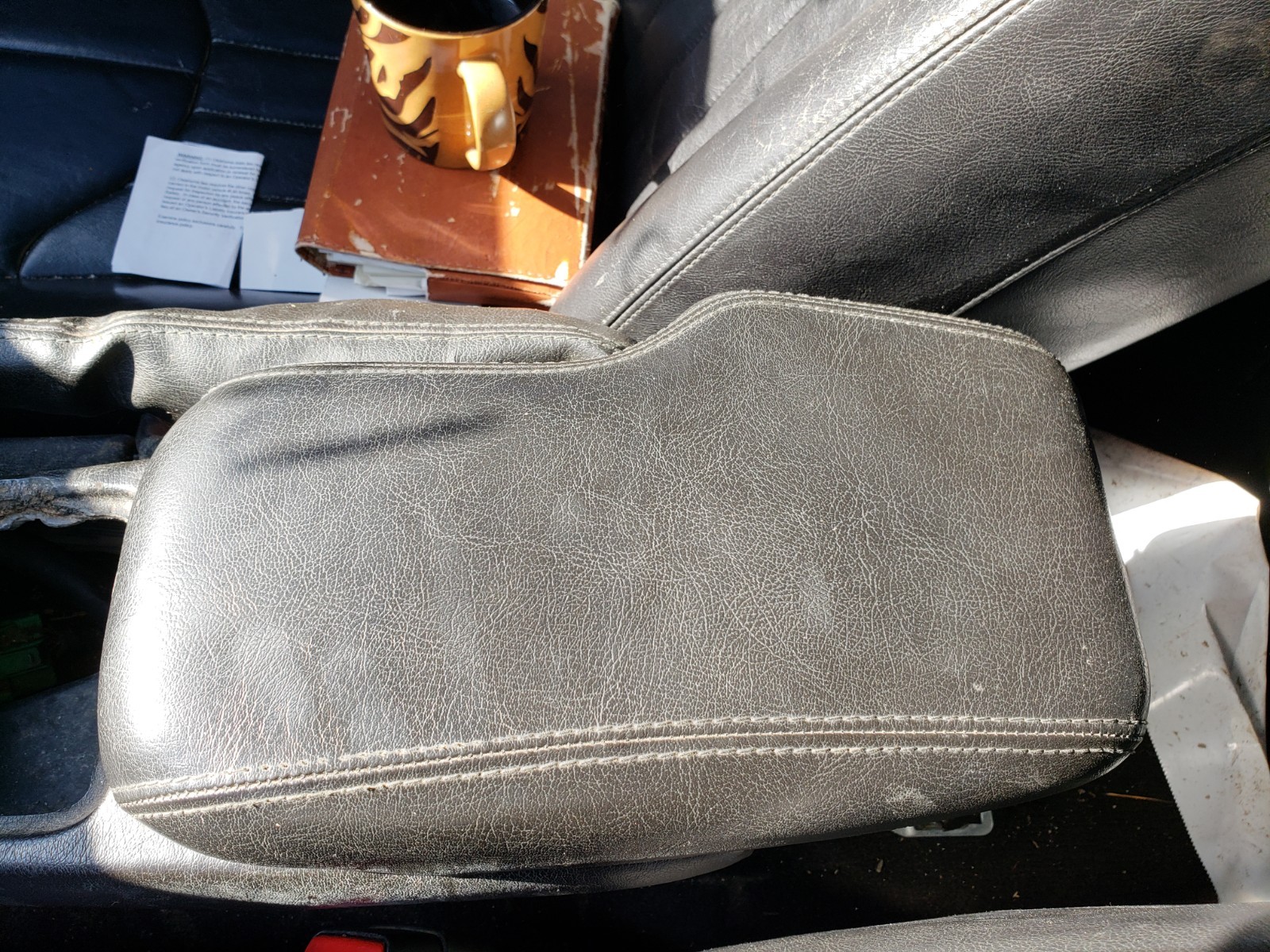 1999 2000 2001 2002 JAGUAR S-TYPE CENTER CONSOLE ARMREST BLACK LEG | eBay