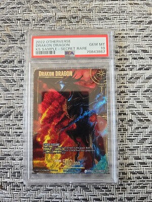 Otherworld TCG Drakon Dragon Sample Card Otherverse TCG Secret Rare /18 ...