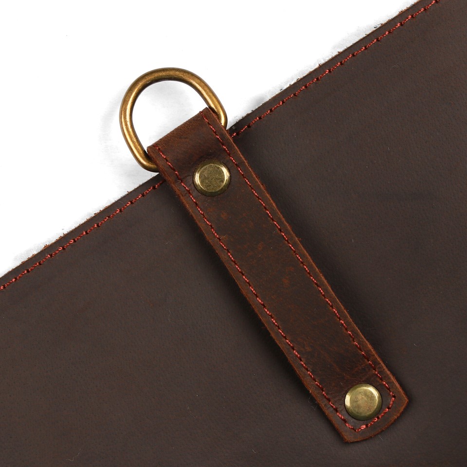 TOURBON Logging Belt Leather Heavy Duty Tools Carrier Soft Padded ...