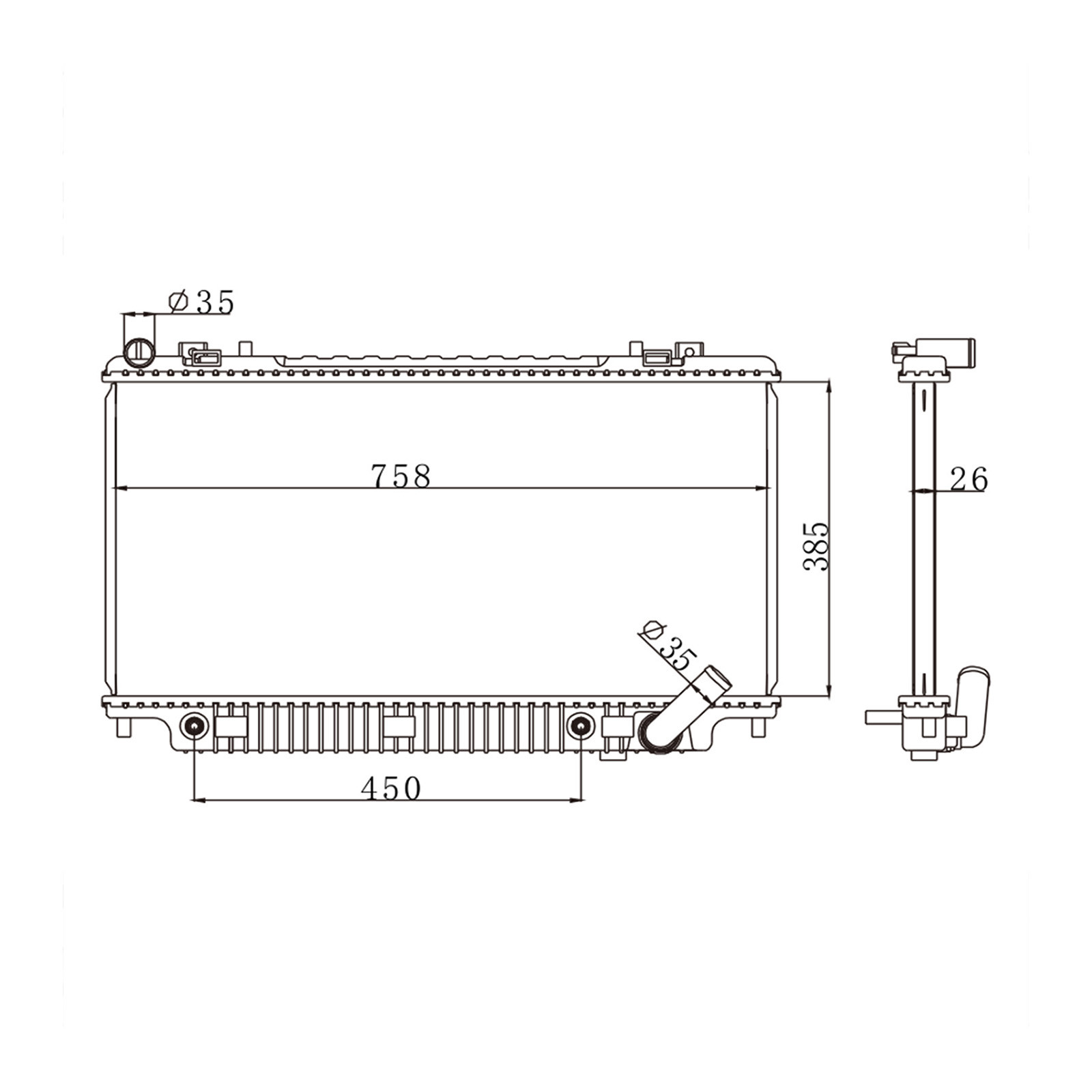 Radiator For V6 3.0L 3.6L VE Commodore Holden S1 2006-2010 Auto/Manual ...