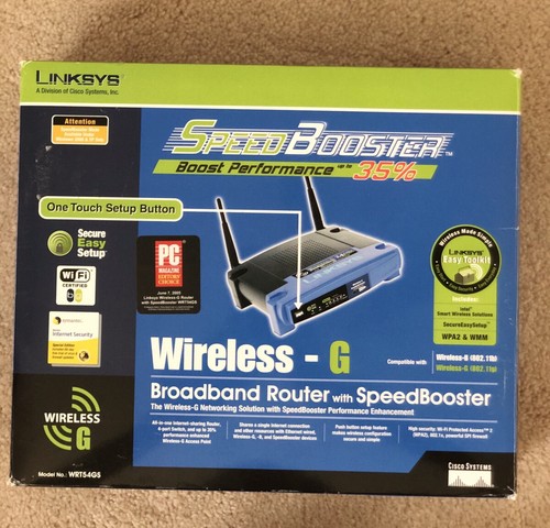 Linksys WRT54GS 54 Mbps 4-Port 10/100 Wireless G Router 745883559183 | eBay