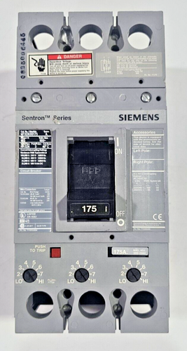 SIEMENS SENTRON SERIES HFXD6 HFXD63B175 CIRCUIT BREAKER 175AMP 3POLE ...