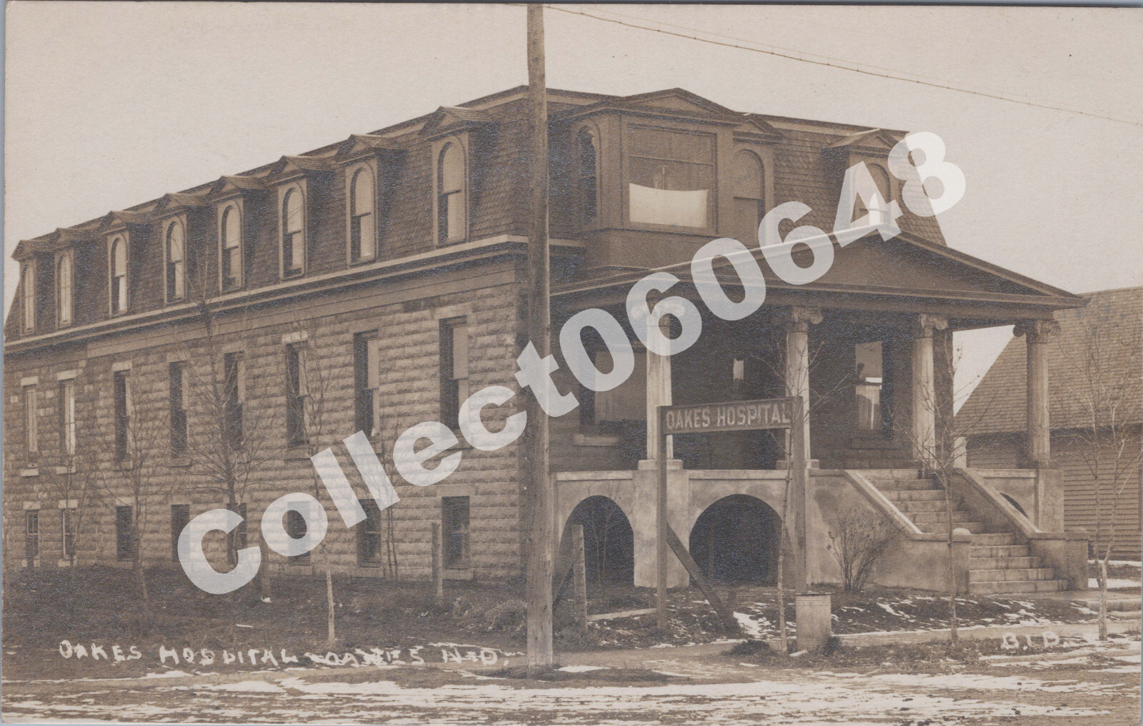 RPPC-Oakes ND-Hospital-Dickey County-North Dakota-Real Photo-RP | eBay