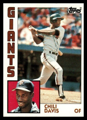 1984 Topps Chili Davis #494 Outfield San Francisco Giants FREE shipping ...