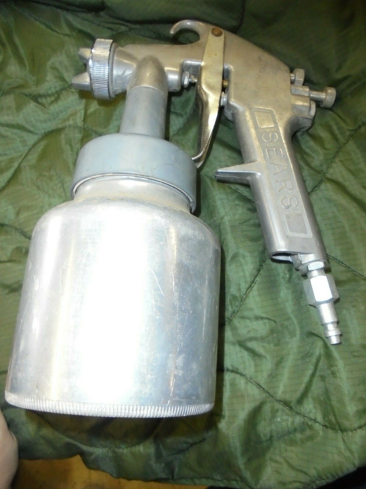 VINTAGE SEARS PAINT SPRAYER AIR GUN MODEL 106.157120-052 original box ...