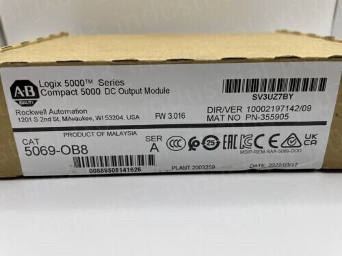 New Sealed AB Allen-Bradley 5069-OB8 SER A Compact 5000 DC Output ...
