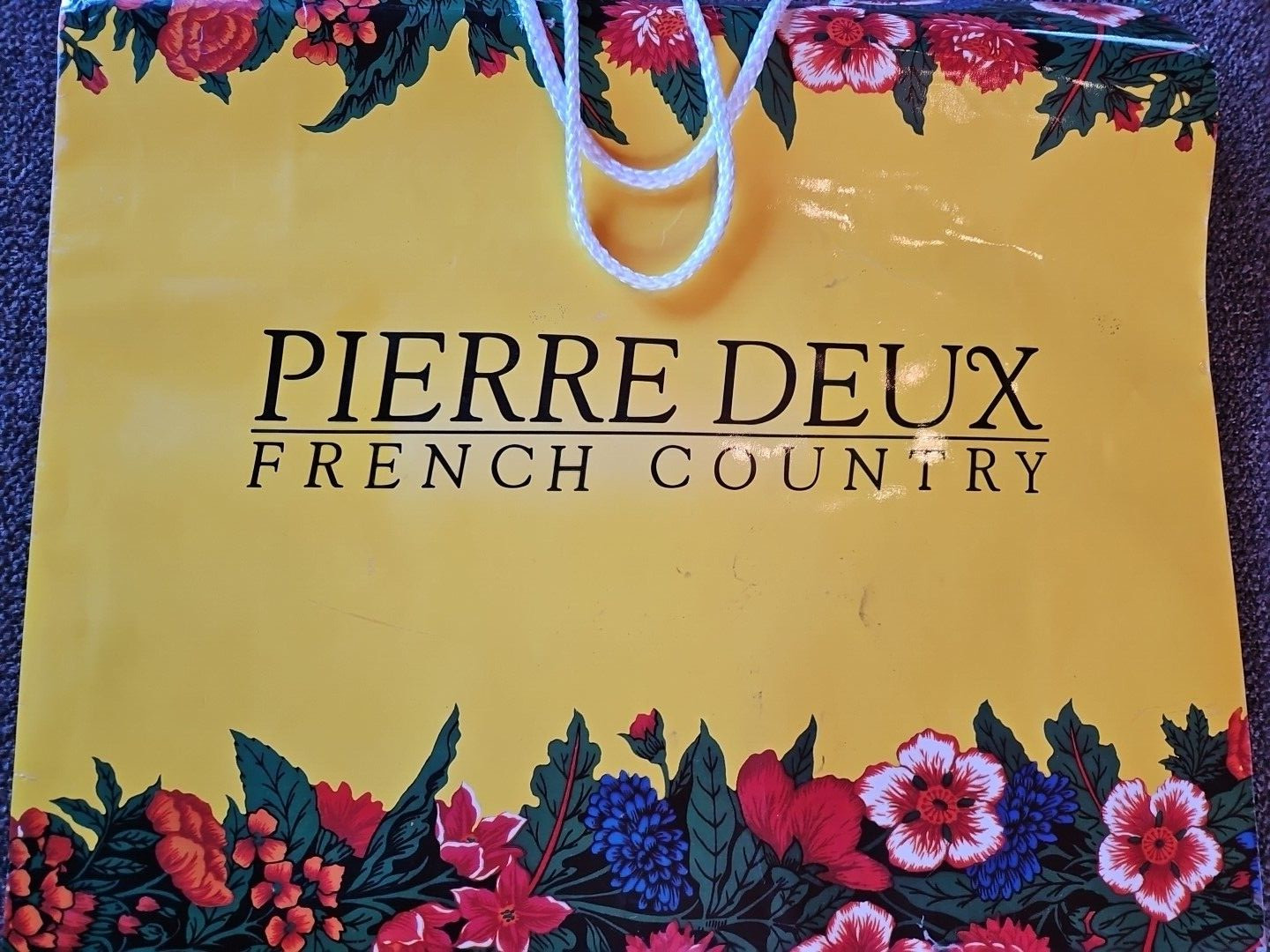 Vintage Pierre Deux French Country Shopping Bag - Gem