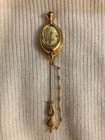 Antique 18K Yellow Gold Ruby Cameo Hat Brooch Pin | eBay